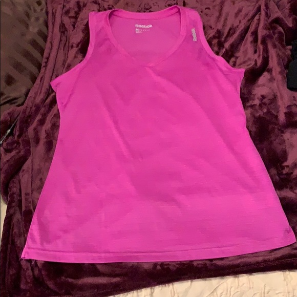 Reebok | Tops | Reebok Purple Workout Muscle Tee | Poshmark